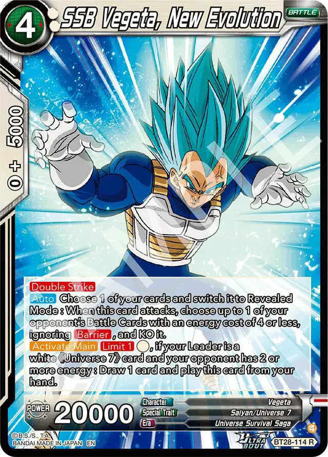 BT28-114 R SSB Vegeta, New Evolution – Wanimon Games